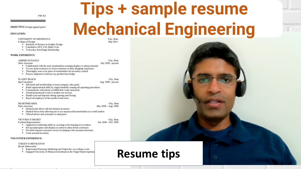 How to write a Mechanical Engineering resume that a recruiter will ...