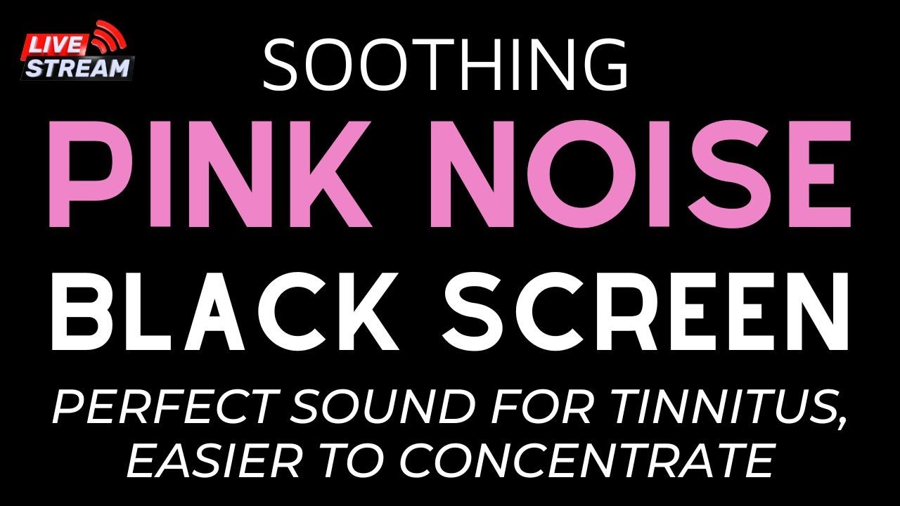Pink Noise for Sleep & Focus | Black Screen to Silence Overthinking ...