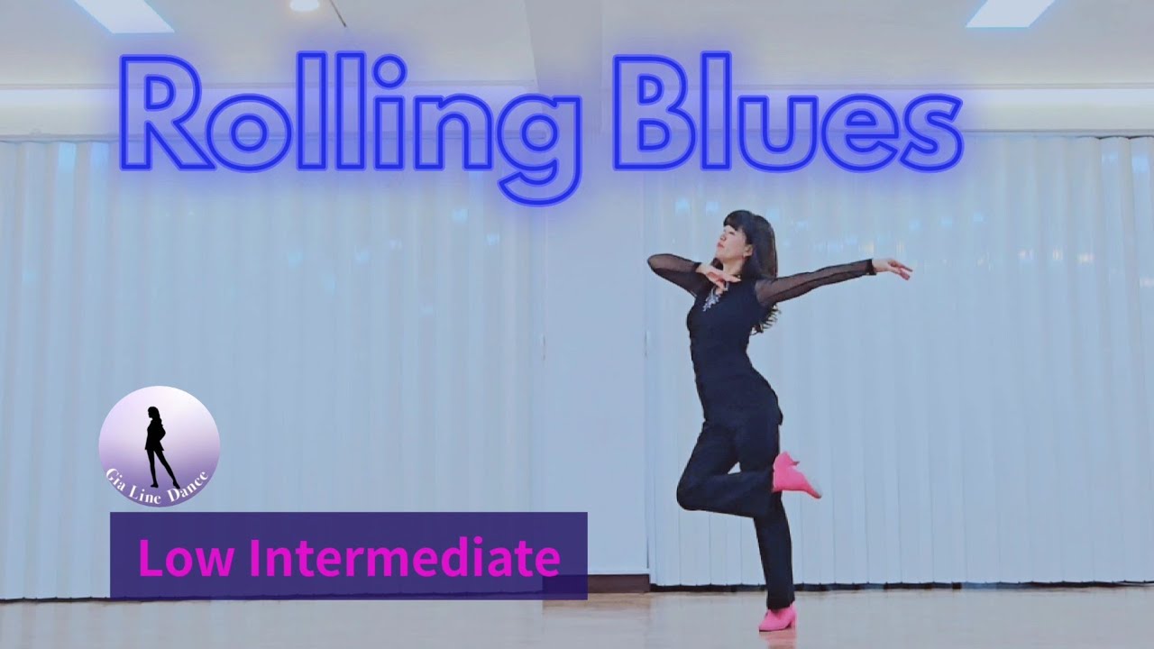 Rolling Blues Line Dance #중급라인댄스 #지아라인댄스 #Gia_Line_Dance #강서구 화곡동, 방화동 ...