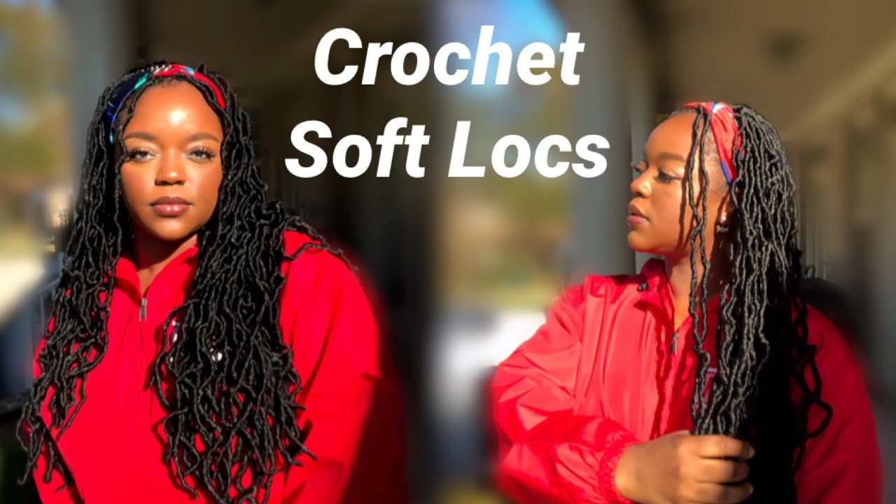 22 Inch Soft Locs | Natural Crochet Parting Method - YouTube