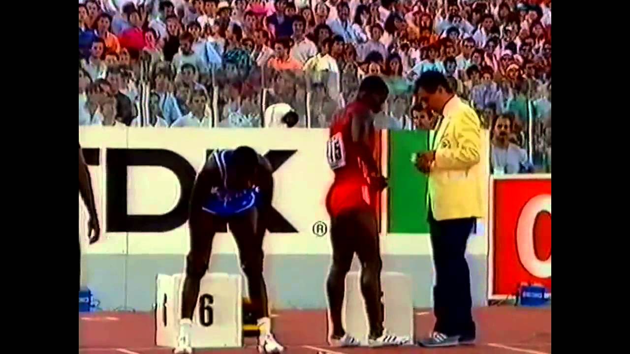 Rome 1987 World Championships Athletics Men's 100 metres Final Ben ...
