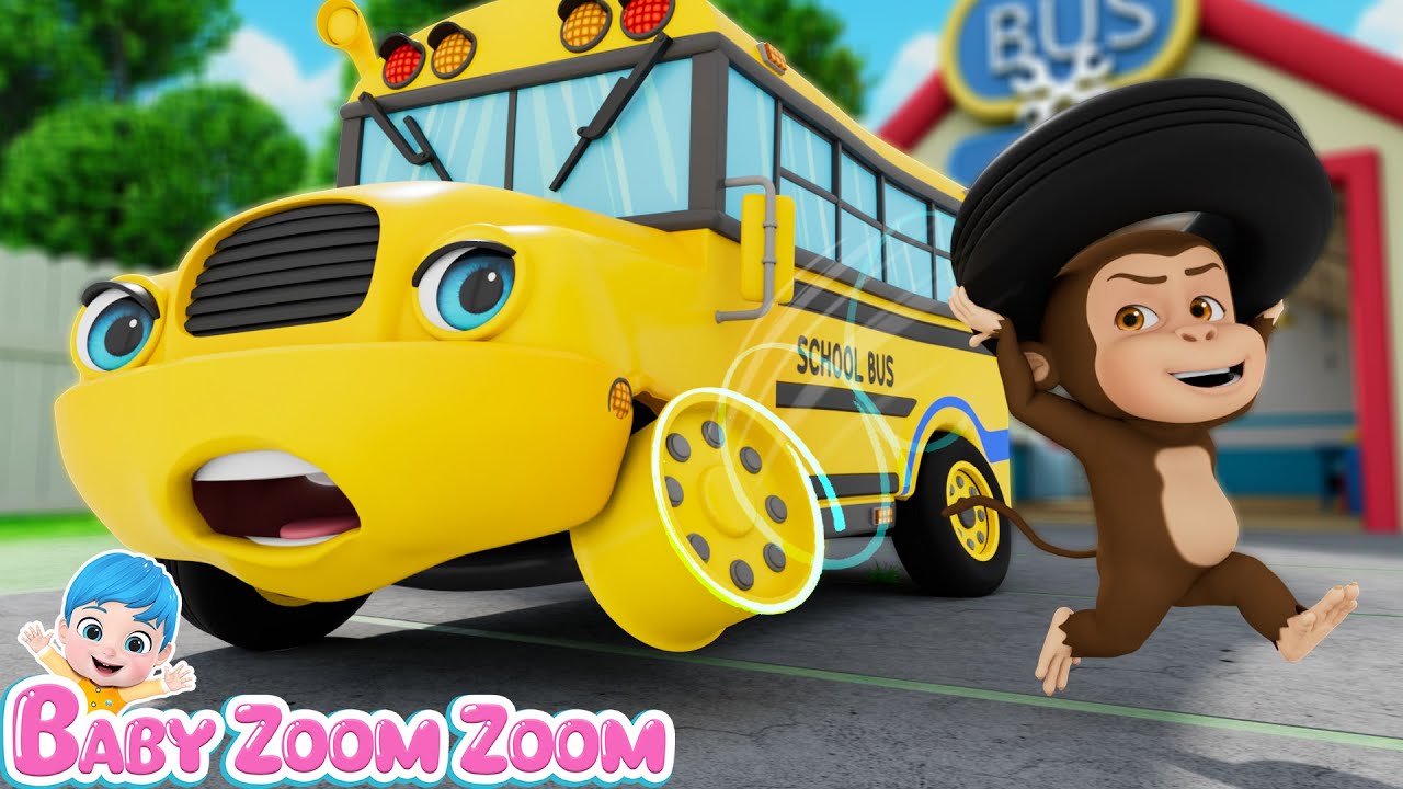School Bus Lost Its Wheel | Kids Songs & Nursery Rhymes - Baby Zoom ...