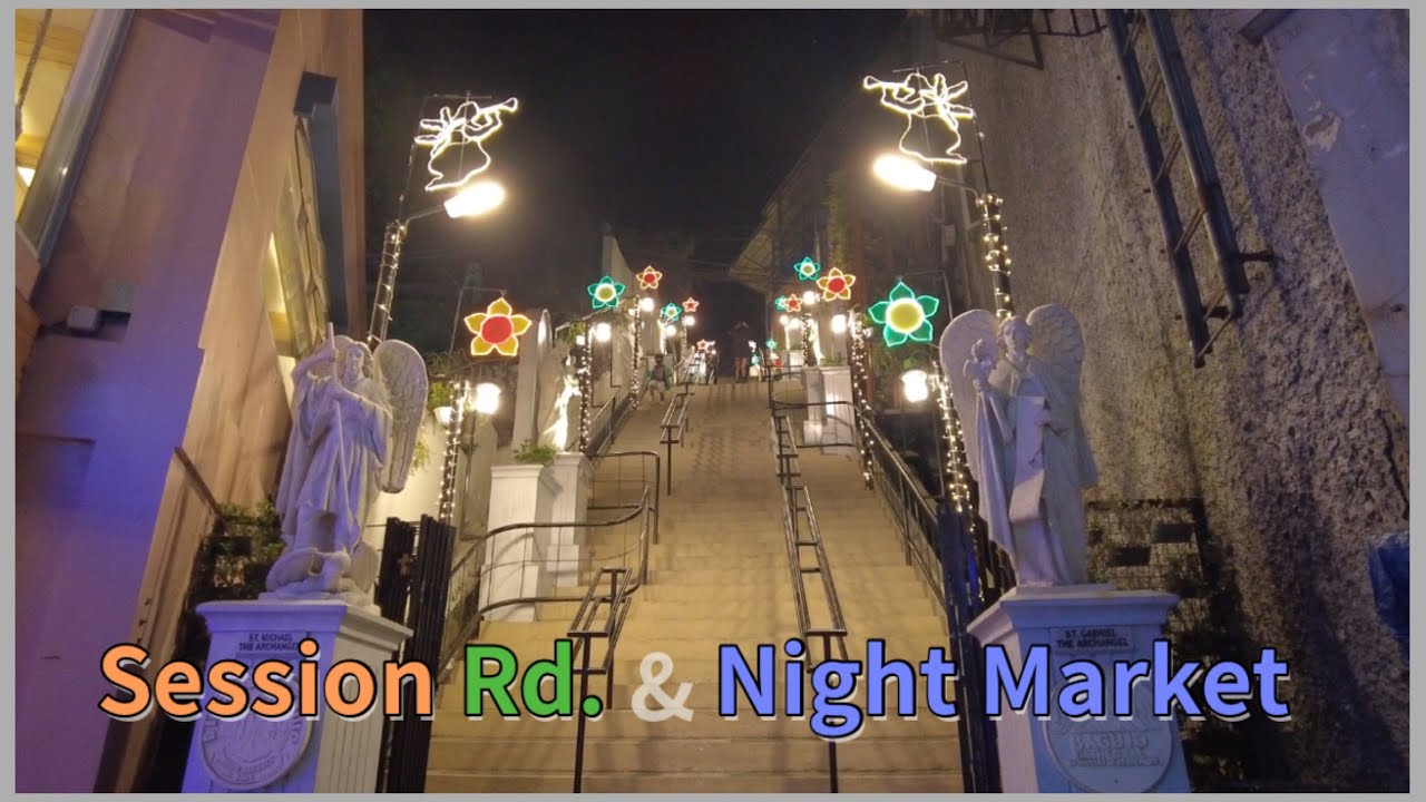 Baguio CityBaguio city Session Road, Night Market,walking,바기오 세션로드, 나이트 ...