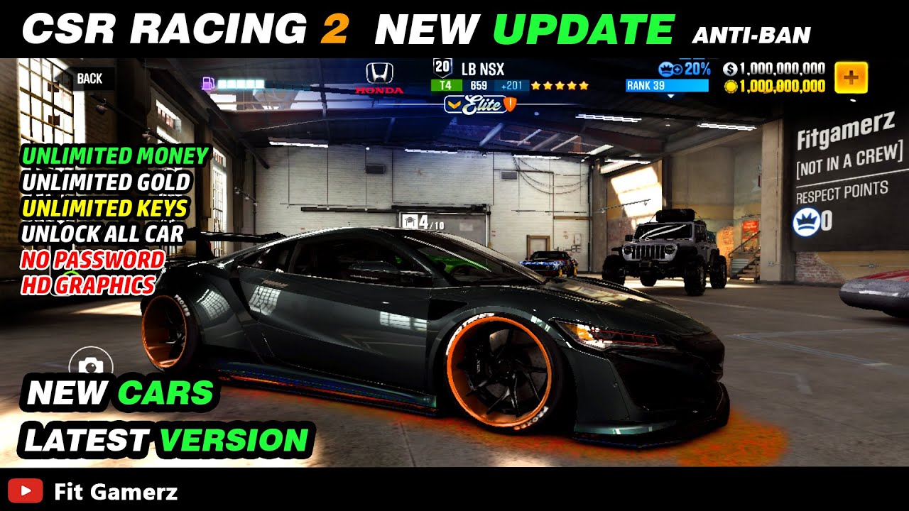 CSR Racing 2 mod 🤑 New Update v 4.3.2 (Unlimited fuel/Money/keys ) 2022 ...