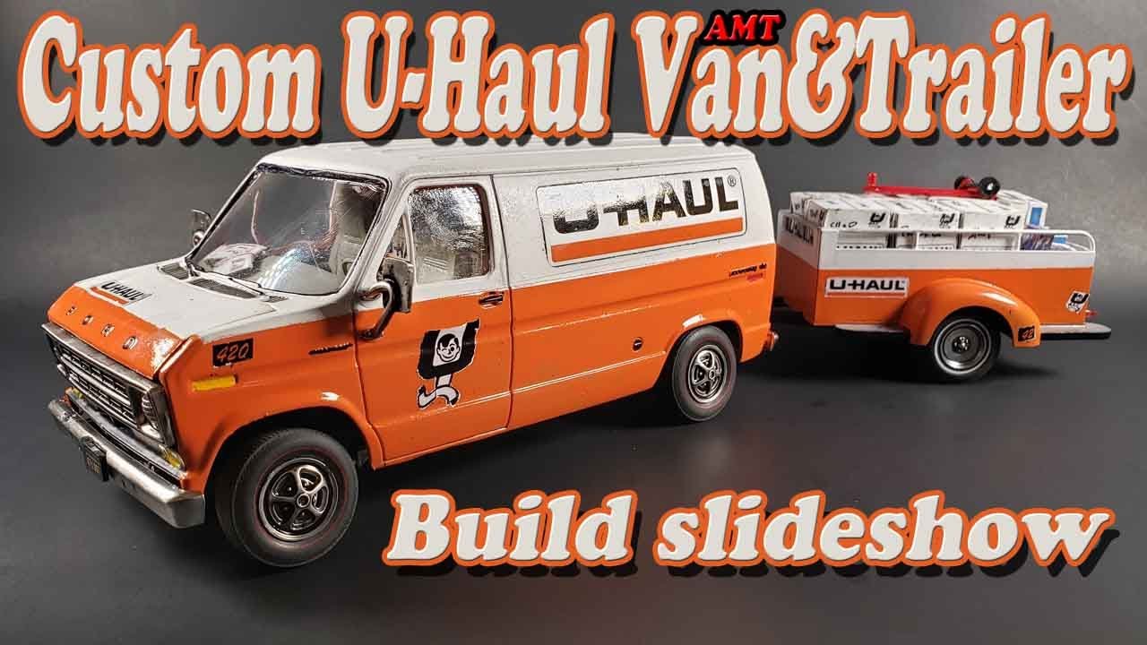 Custom U-Haul (AMT) Van&Trailer build slideshow - YouTube