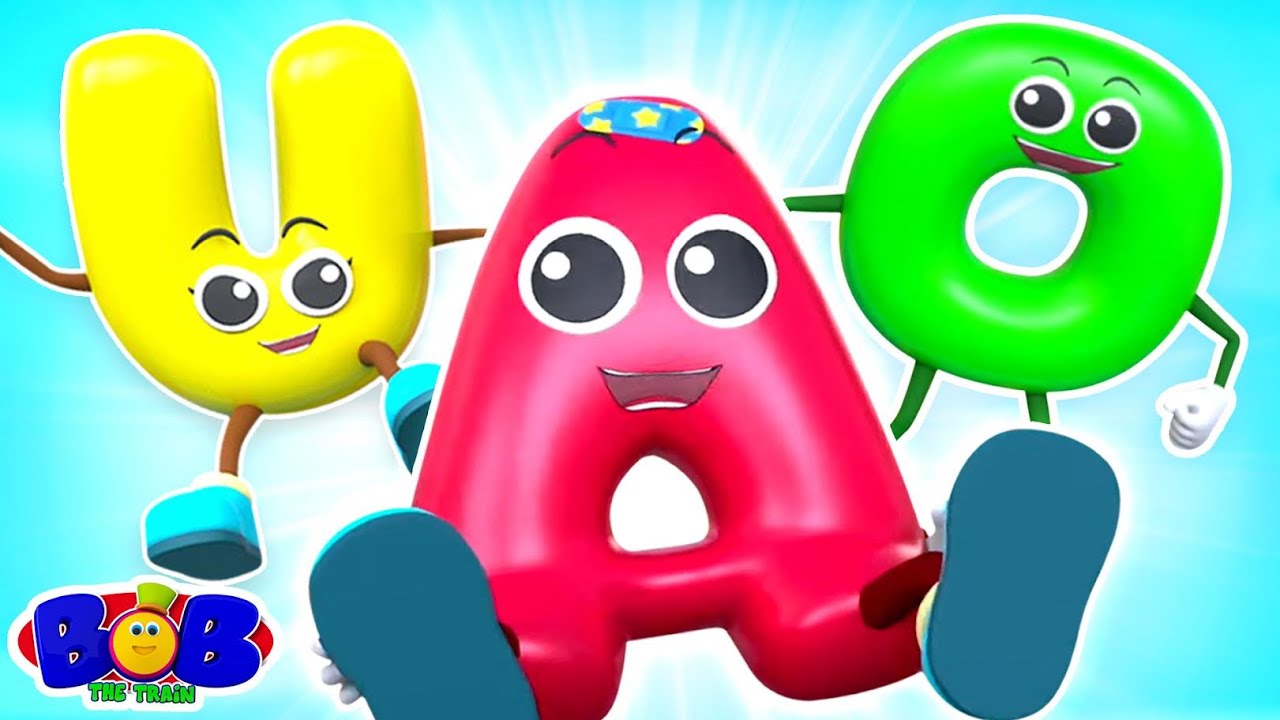 Five Little Alphabets - Learn Vowels with Fun Song for Kids - YouTube