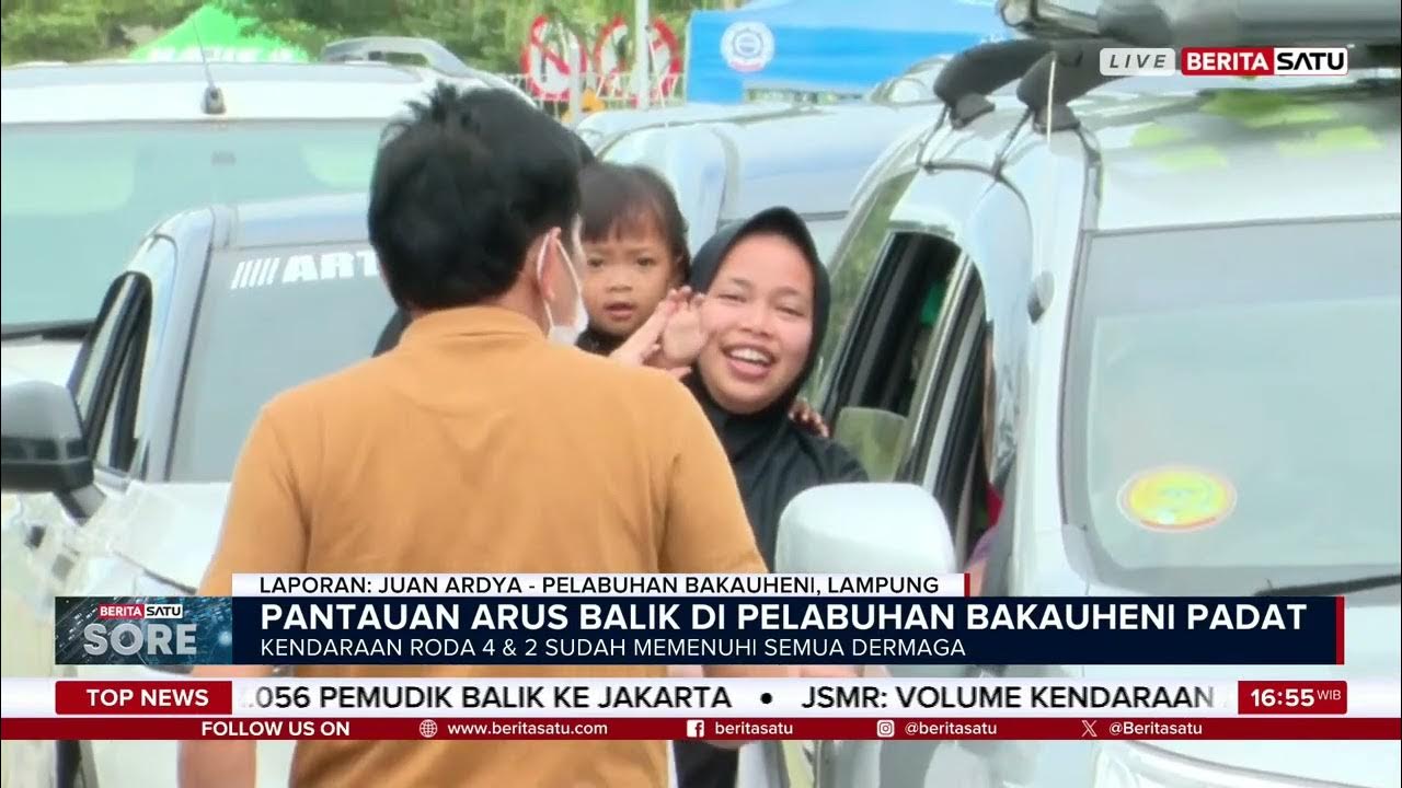 Antrean Kendaraan Arus Balik di Pelabuhan Bakauheni Masih Tahap Normal | Beritasatu - YouTube