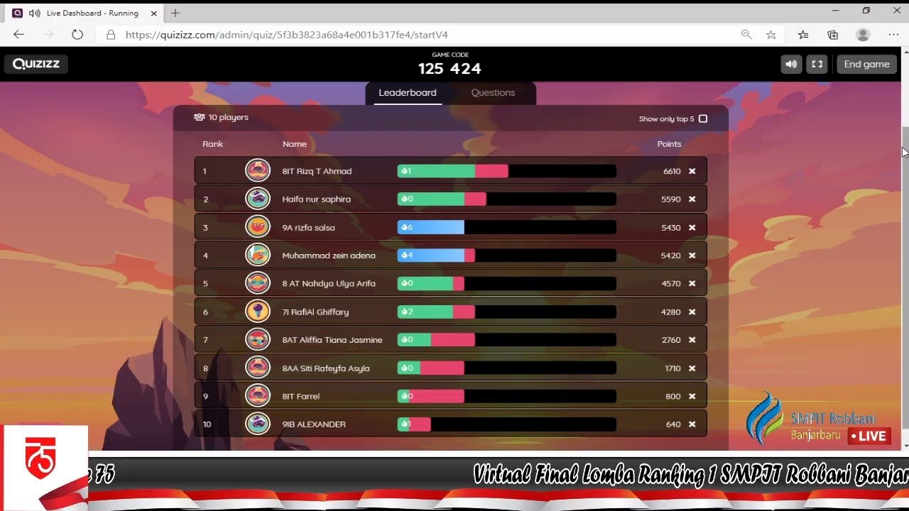 SMP-IT ROBBANI Live Stream - YouTube