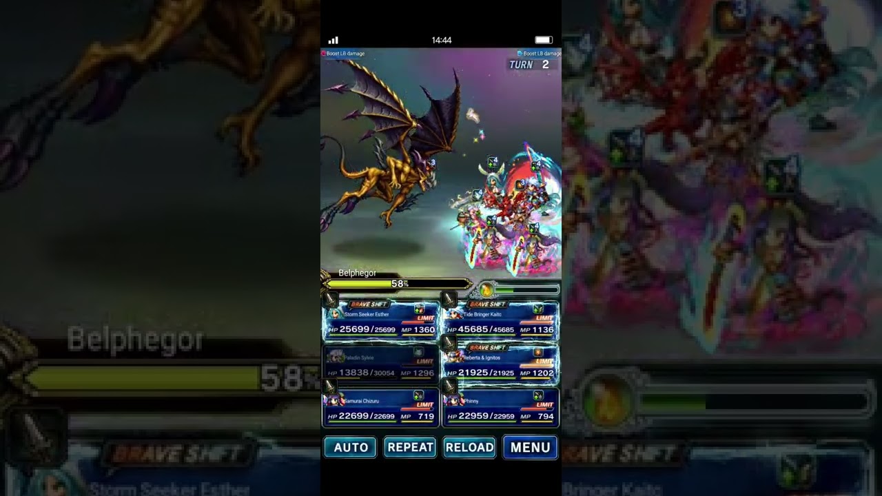 FFBE | Belphegor ADV in 2 Turns! Just 4 Fun ft. Esther, Sylvie, Chizuru ...