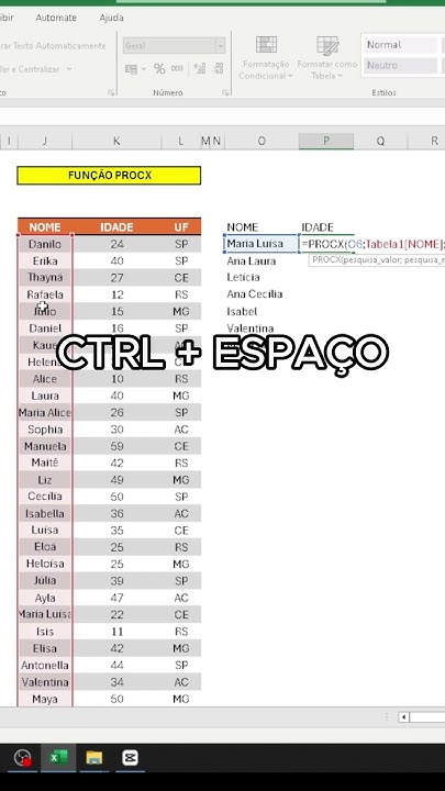 Procx Em Menos De 15 Segundos Excelbr Microsoft Excelbasico Excel Shorts Youtube