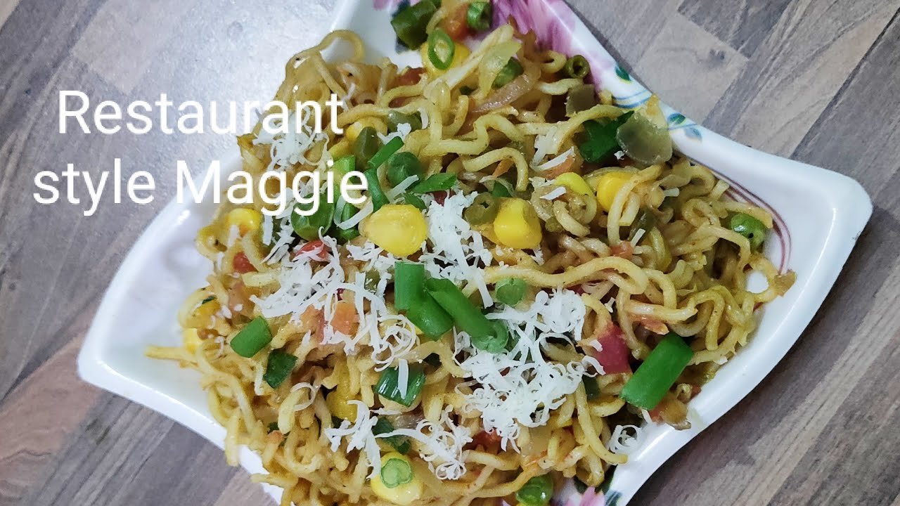 Restaurant style Maggi l Maggi with lots of veggies l - YouTube