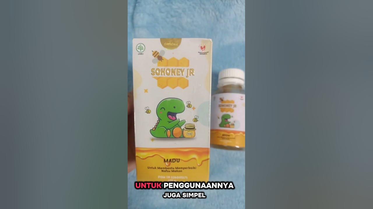 sohoney jr boleh dikonsumsi 1 tahun keatas, diminum 2x sehari 1 sendok teh .. #sohoney # ...
