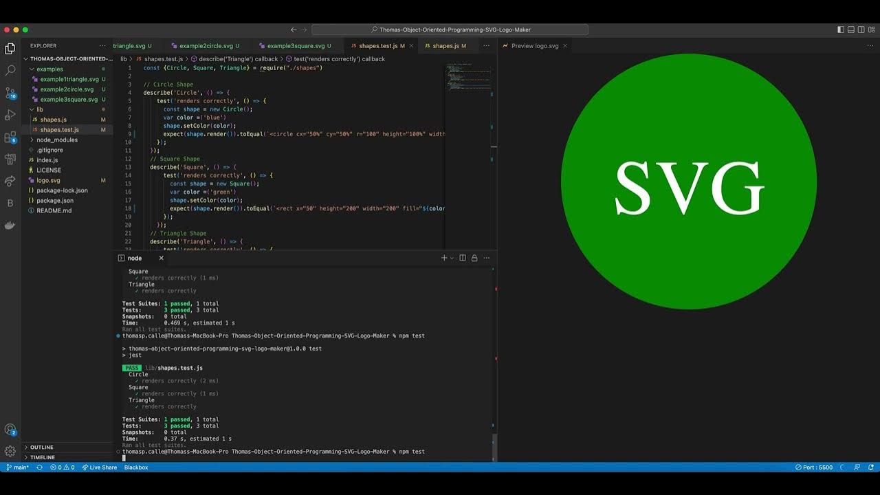Thomas' Object Oriented Programming SVG LOGO MAKER - YouTube