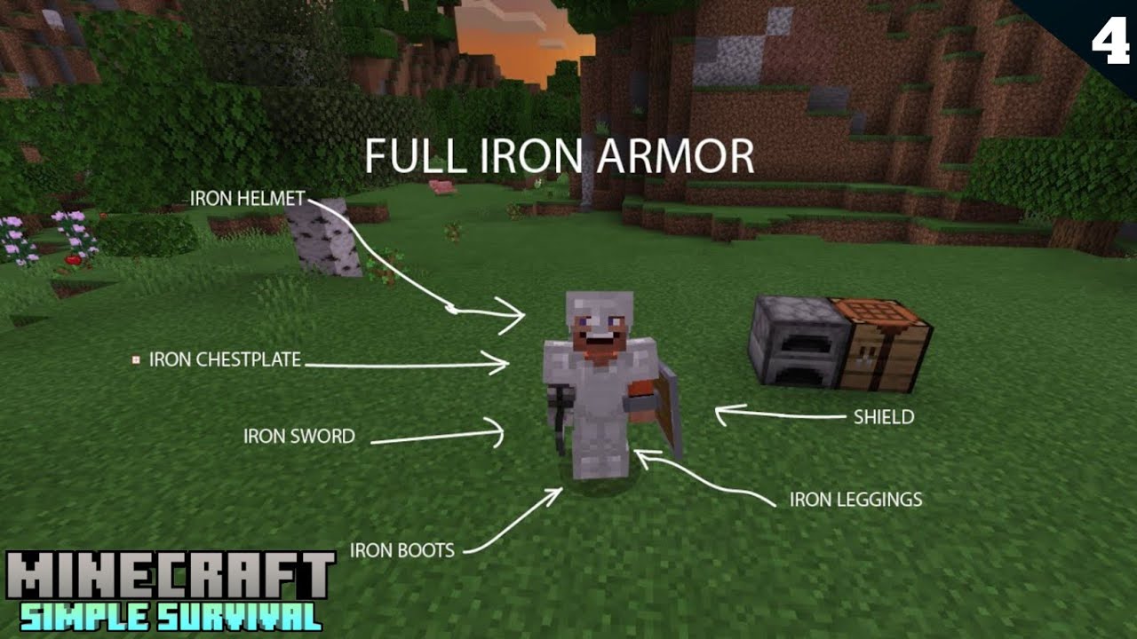 full iron armor in minecraft ep 4 / I FOUND A SECRET CAVE | MINECRAFT ...