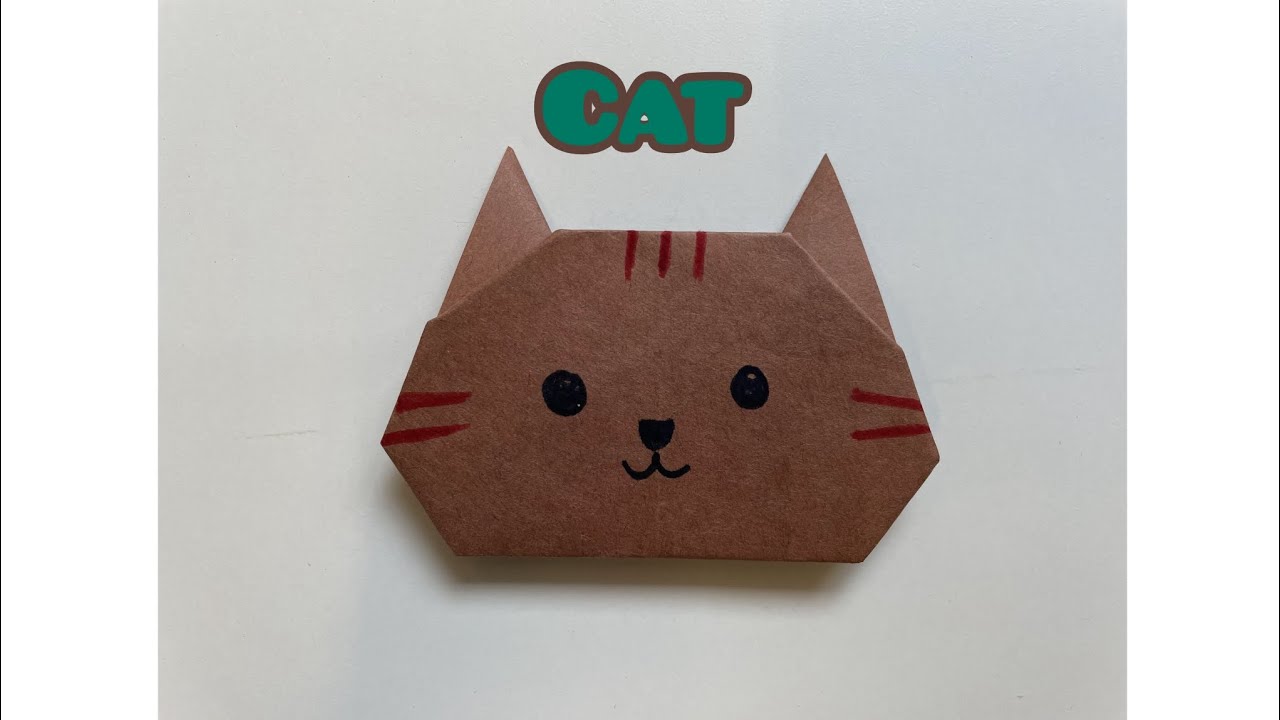 How to make Origami Paper Cat /DIY - Paper Cat - YouTube