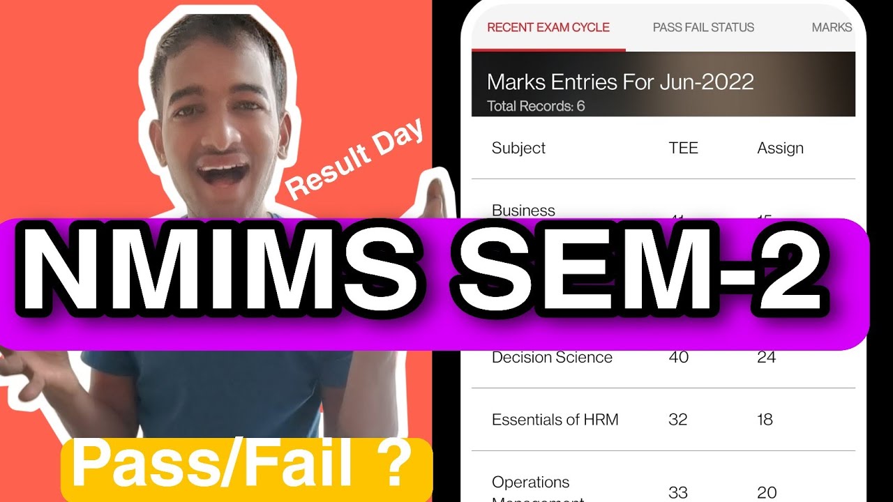 NMIMS SEM-2 RESULT OUT PASS OR FAIL ???? | NMIMS |DISTANCE MBA| NMIMS ...