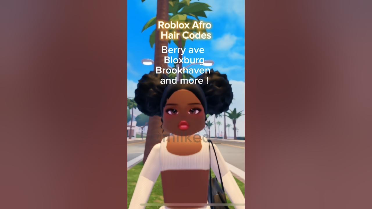 Roblox Afro Hair Codes Berry Ave Bloxburg Brookhaven And More Youtube