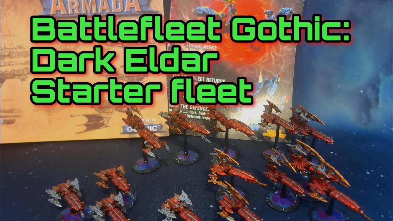 Battlefleet Gothic: Dark Eldar Starter Fleet - YouTube