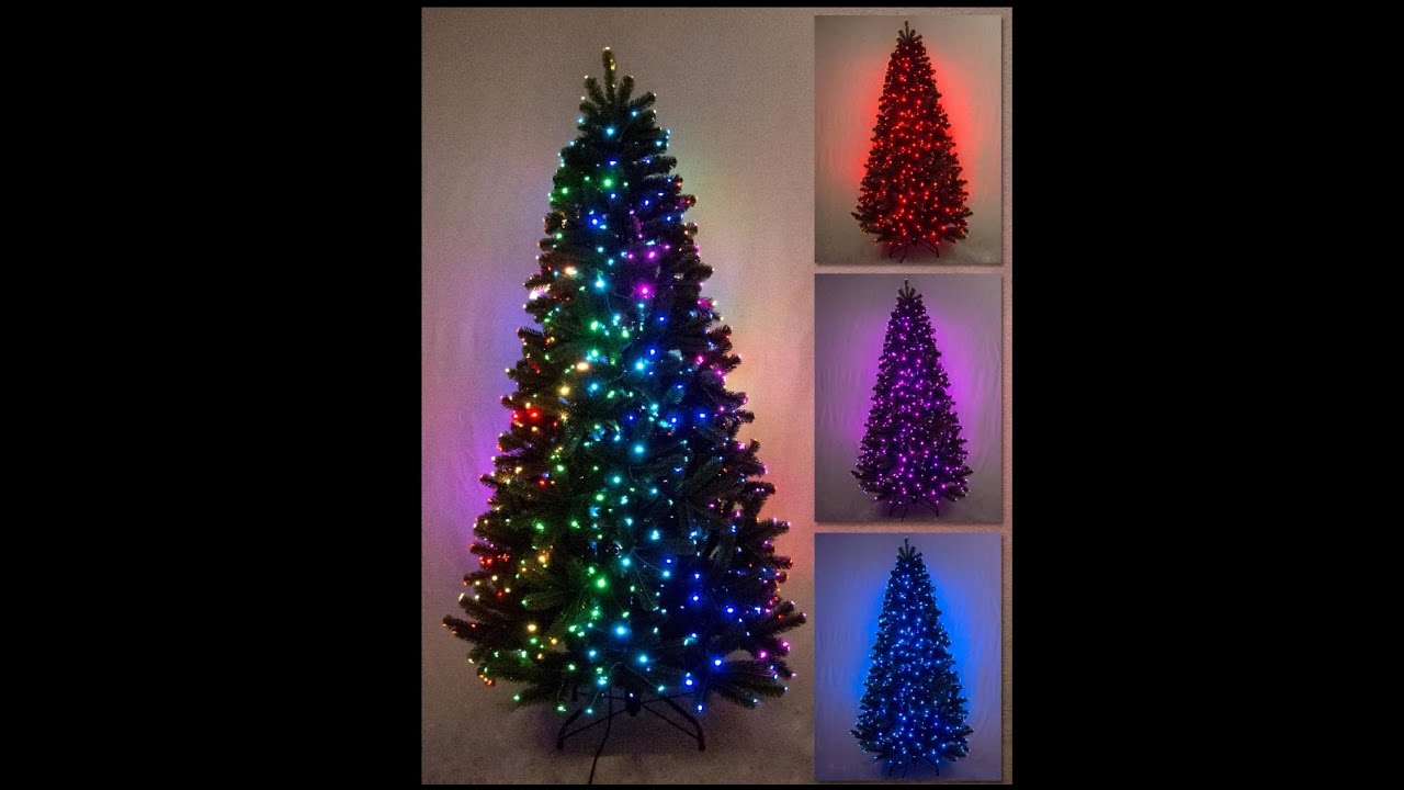 Multi Colour & Function Dancing Light Fibre Optic Tree - YouTube