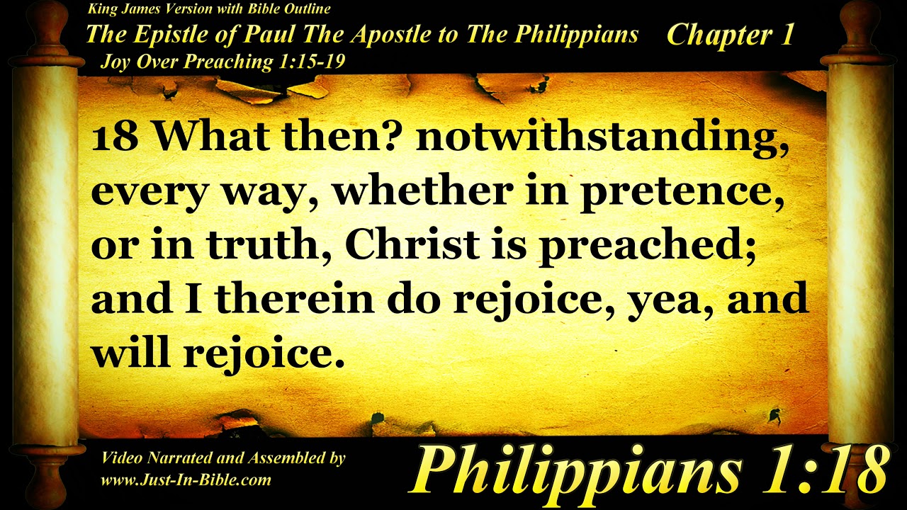 Philippians Chapter 1 - Bible Book #50 - The Holy Bible KJV Read Along ...