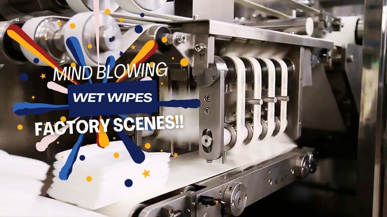 Wet Wipes Manufacturing Factory | Modern Manufacturing Machines 46 ...