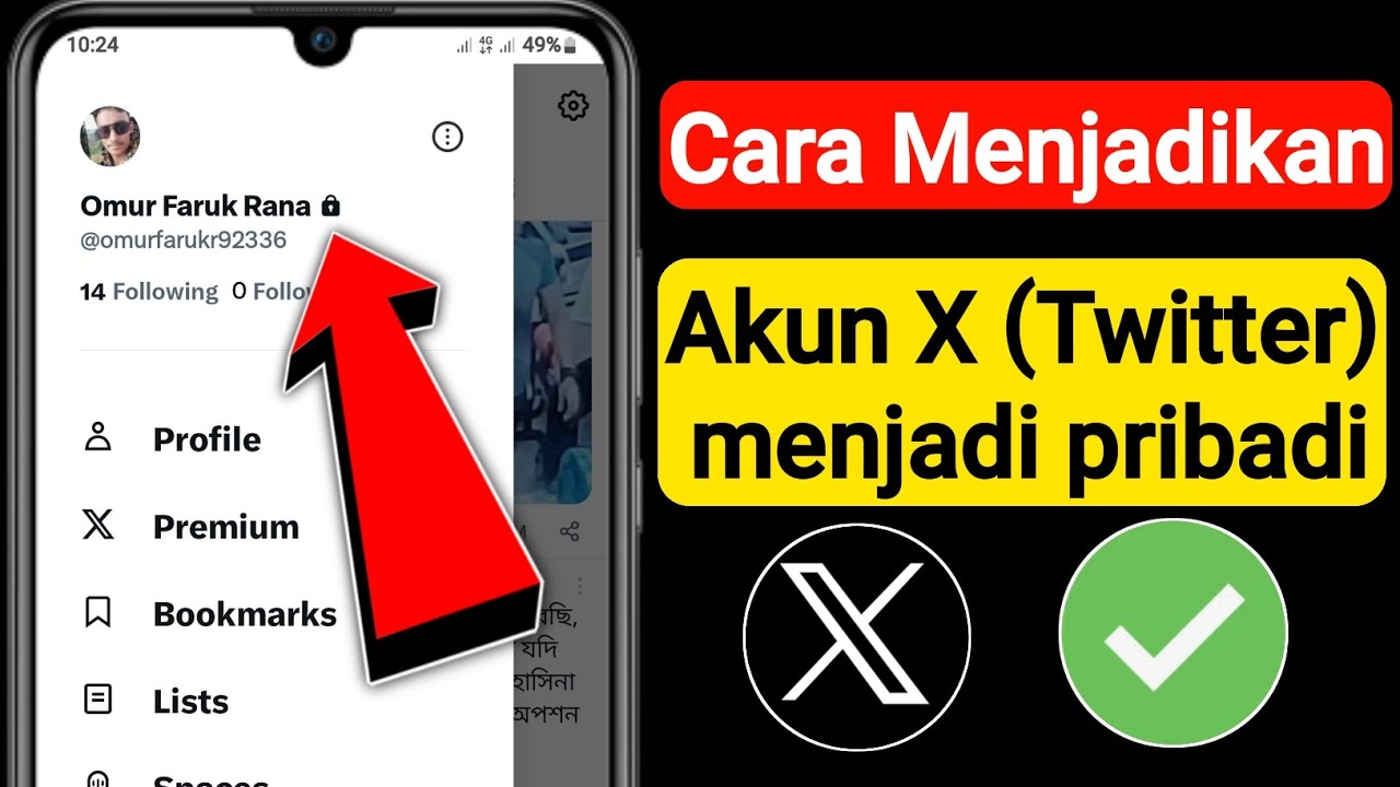 Cara Privat Akun X (Twitter) (2024) Cara Privat Akun X (Twitter). - YouTube