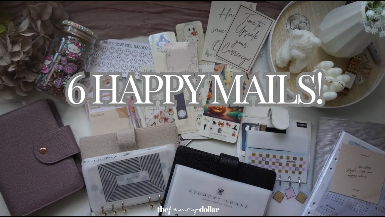 6 HAPPY MAIL PACKAGES + redecorating ! - YouTube