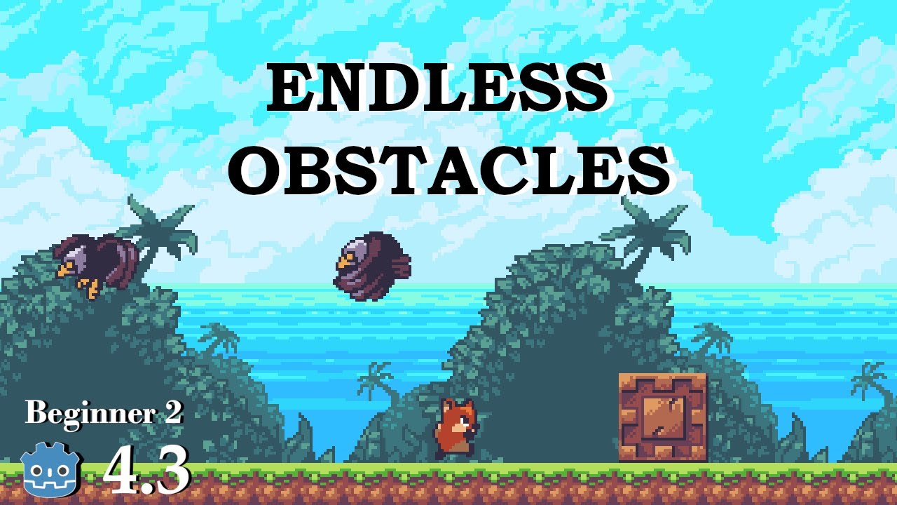 create obstacles in endless runner - Learn Godot 4 2D - no talking ...