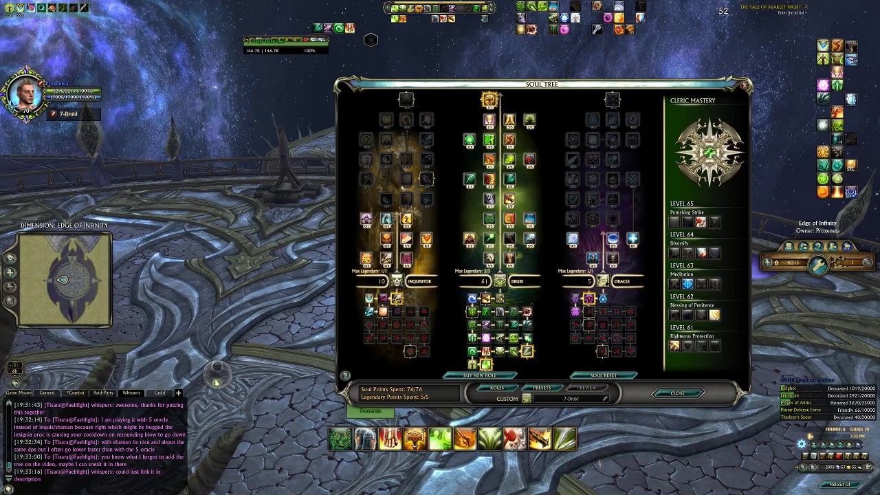 RIFT 2.5 - 61 Druid ST DPS Skill Tree - YouTube