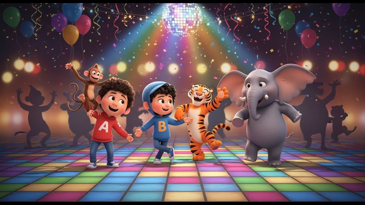 ABC Dance Party at the Zoo 🐒🎶🔤 | Alphabet Song for Kids | Learn ABC ...
