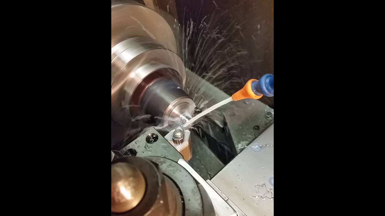 Machining Coupling Steps On A Ball Screw - YouTube