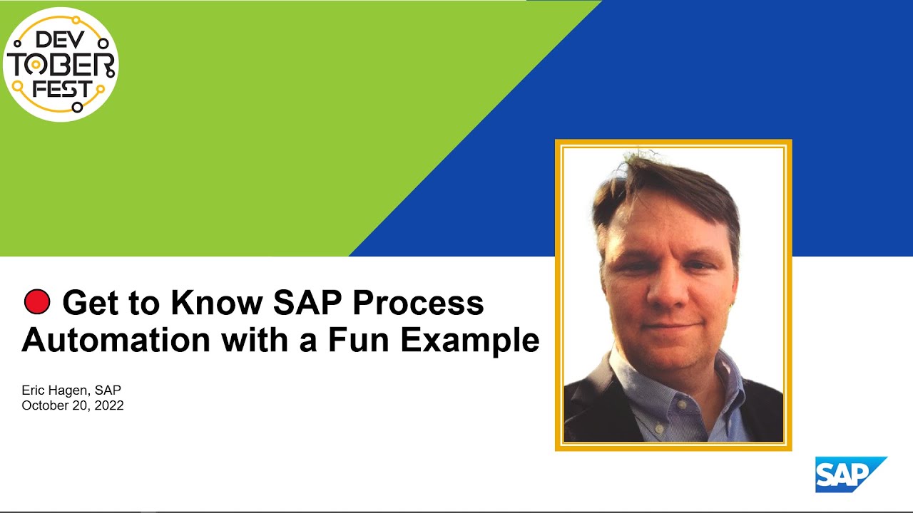🔴 Get to Know SAP Process Automation with a Fun Example - YouTube
