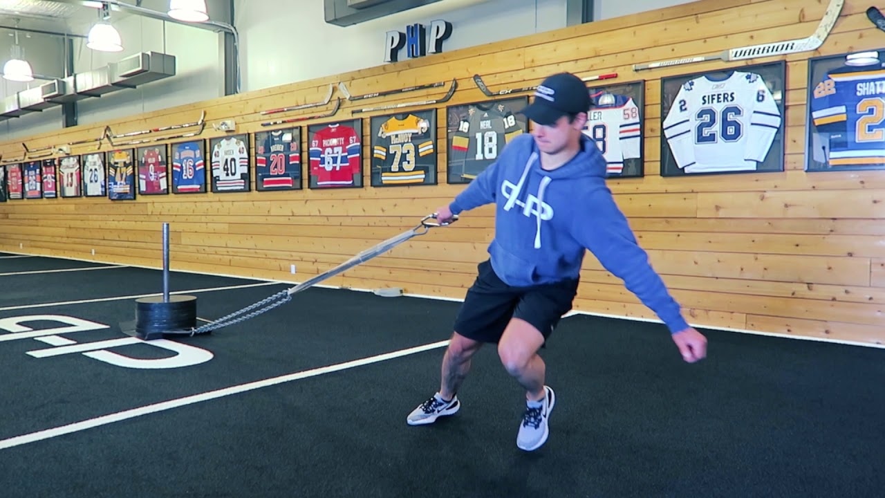 Lateral Sled Walking Crossovers hold straps - YouTube