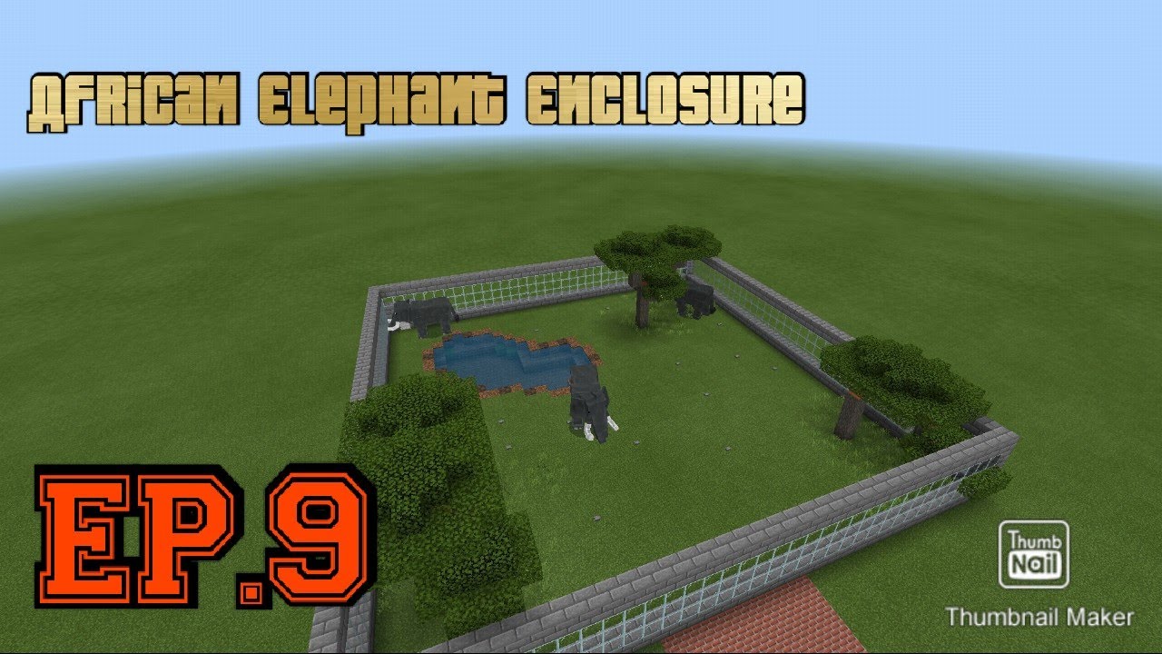 Building a Mine zoo EP.9- Elephant enclosure - YouTube