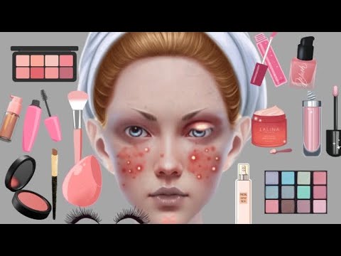 Makeup transformation animation ASMR|Makeover for dull and tired skin ...