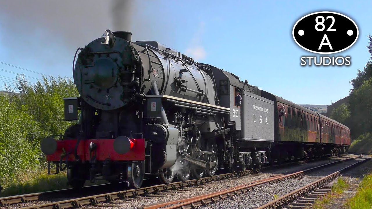 USATC S160 No 5820 'Big Jim' on the Keighley & Worth Valley Railway ...
