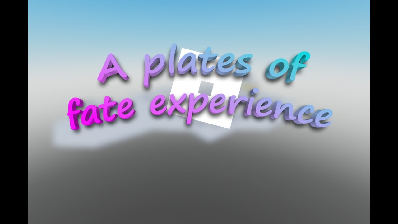 Plates of Fate Experience | ROBLOX - YouTube