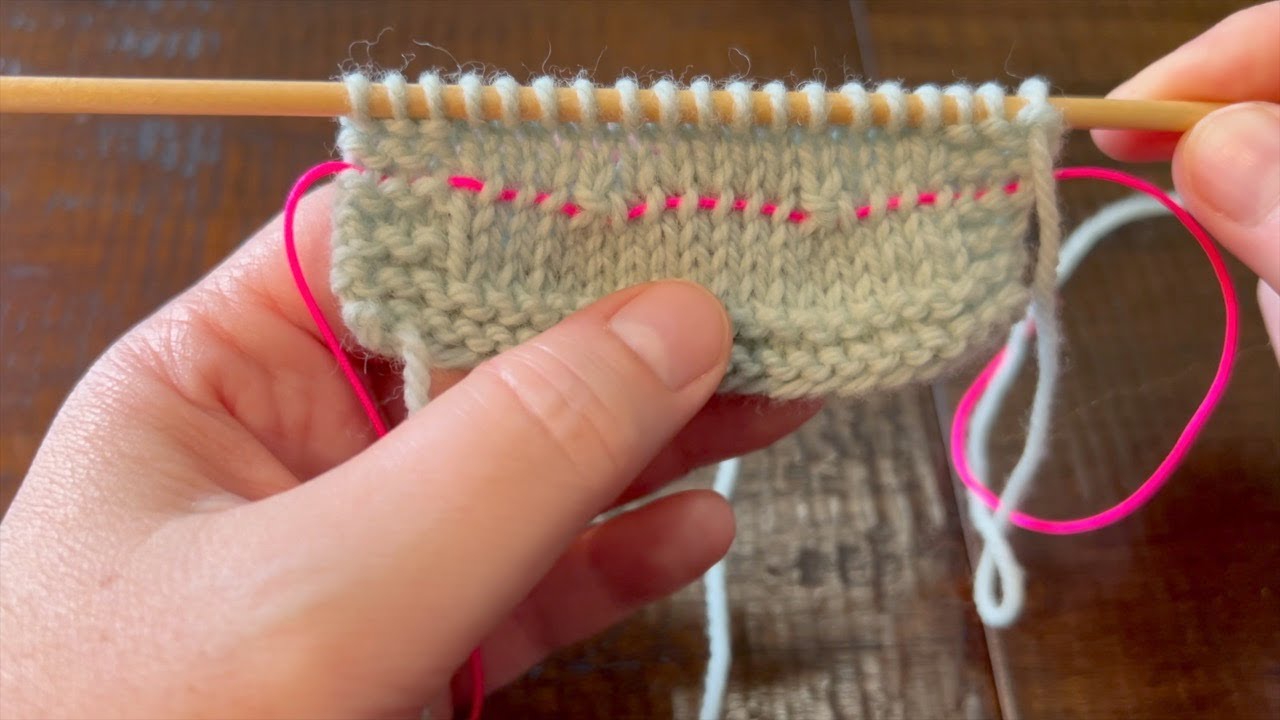 How To: Place a Lifeline Through a Sl1, K2tog, Psso Decrease - YouTube