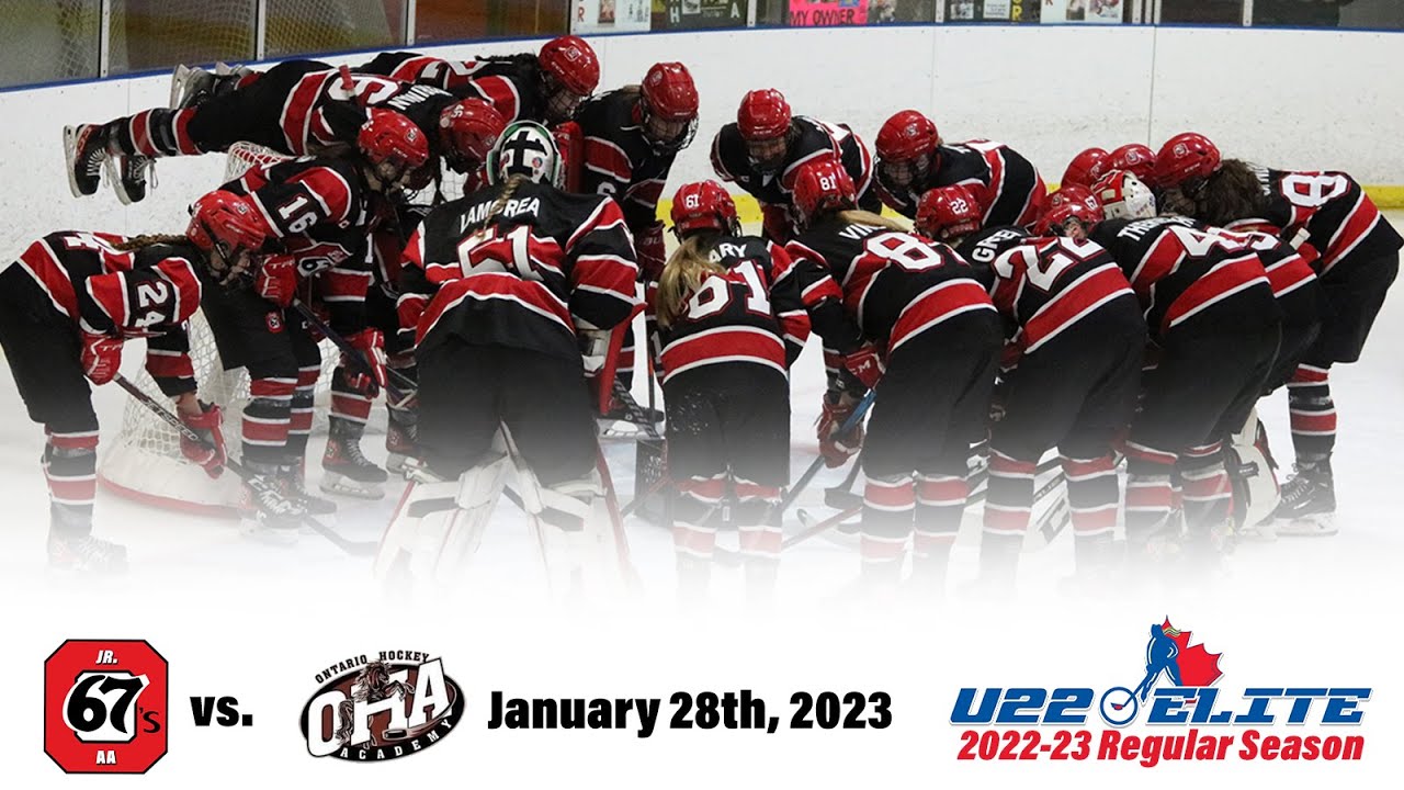 Ottawa Jr. 67's vs. OHA Tardiff - OWHL U22-Elite 22/23 Regular Season ...