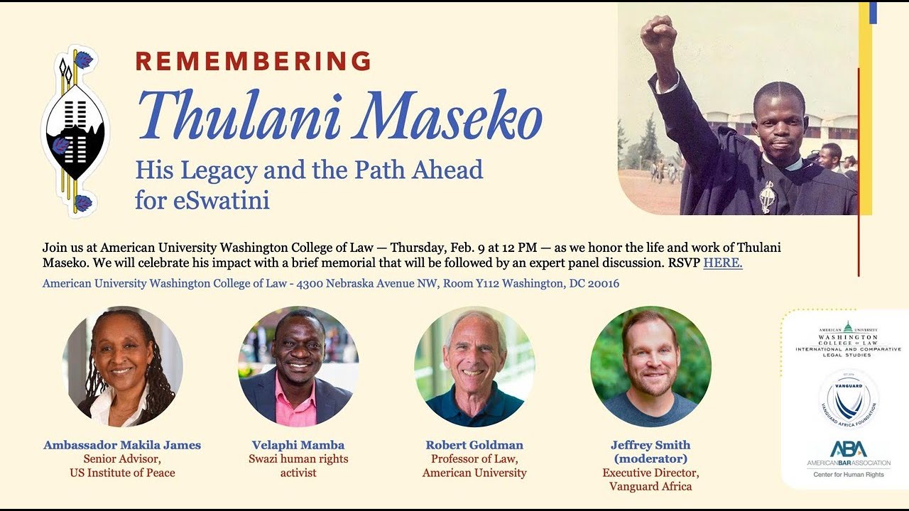 Remembering Thulani Maseko: His Legacy and Path Ahead for eSwatini ...