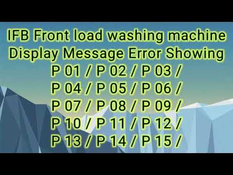🇮🇳 IFB P01 to P15 Error code solution, IFB error code, IFB washing ...