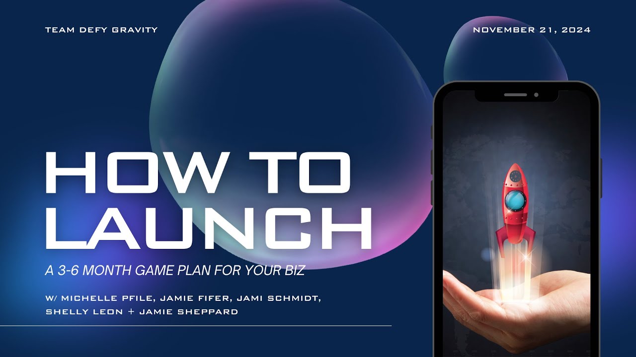 WAYS TO LAUNCH: A 3-6 month game plan for your business! - YouTube