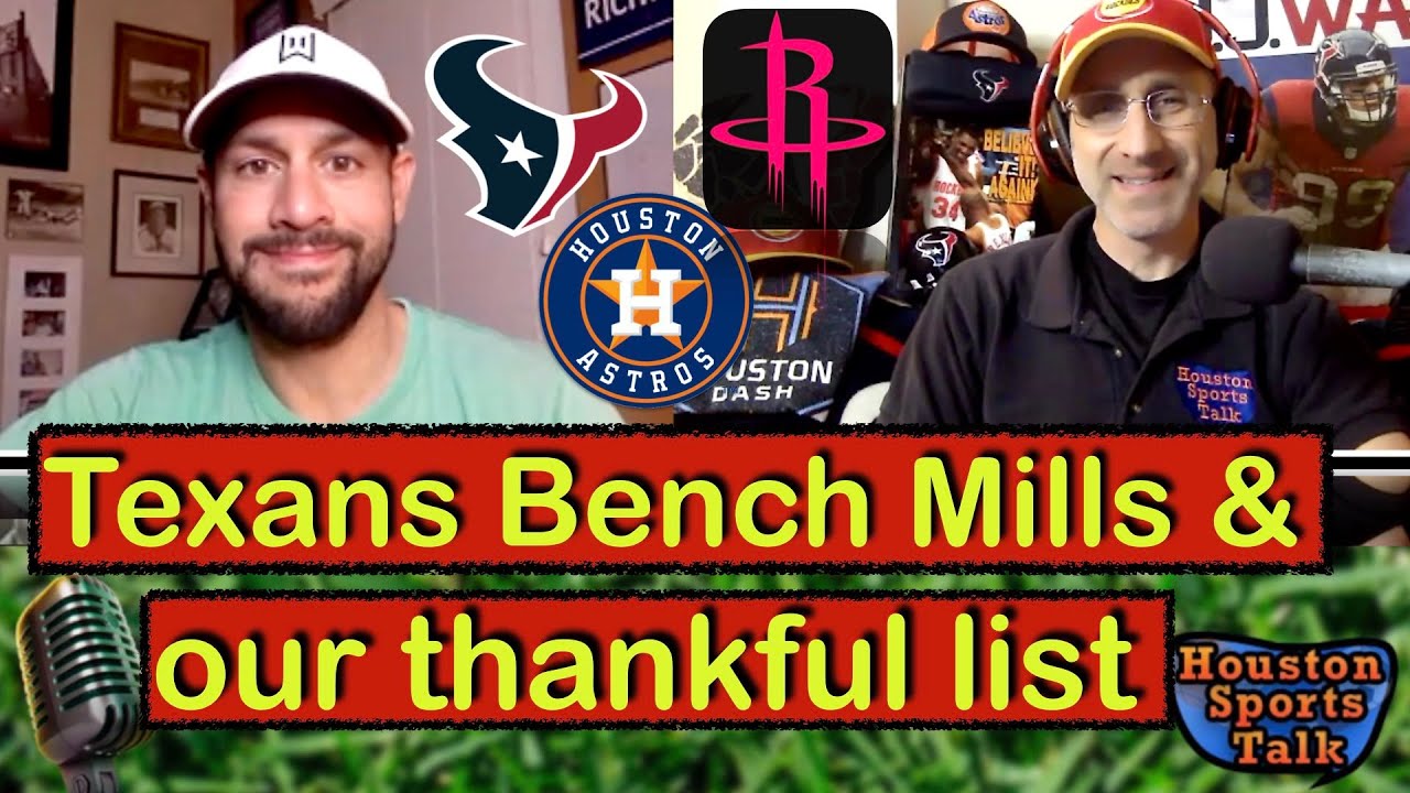 TEXANS Bench QB Davis Mills | What We Give Thanks for in Houston Sports ...