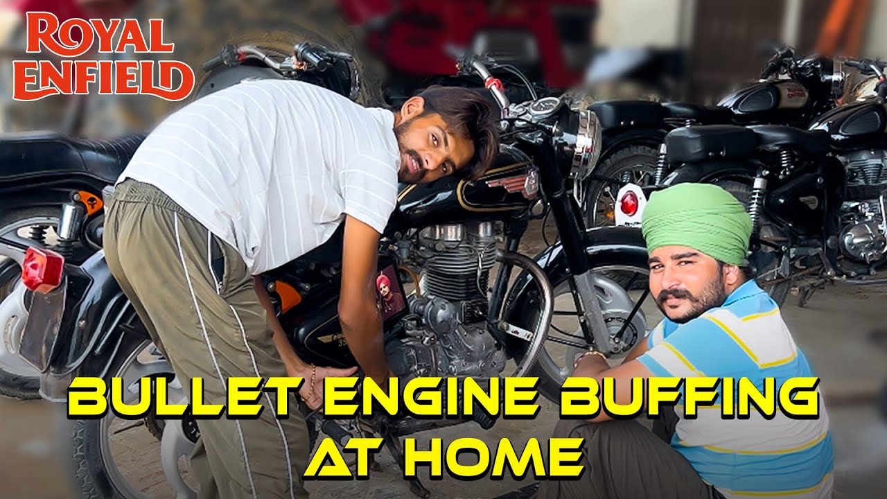 Bullet engine buffing at home || Royal Enfileld - YouTube
