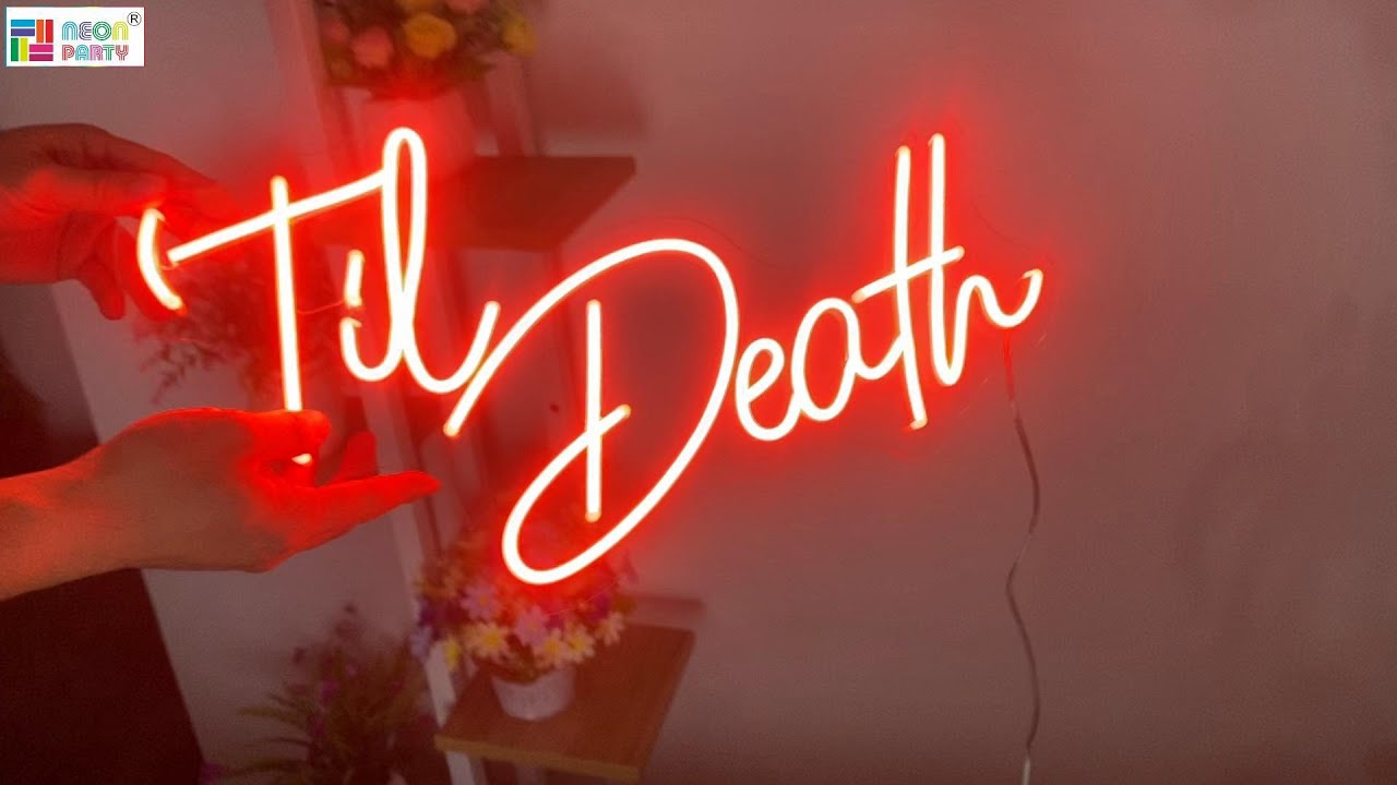 'Til Death Neon Light: Unboxing and Product Demo - Perfect Wedding ...