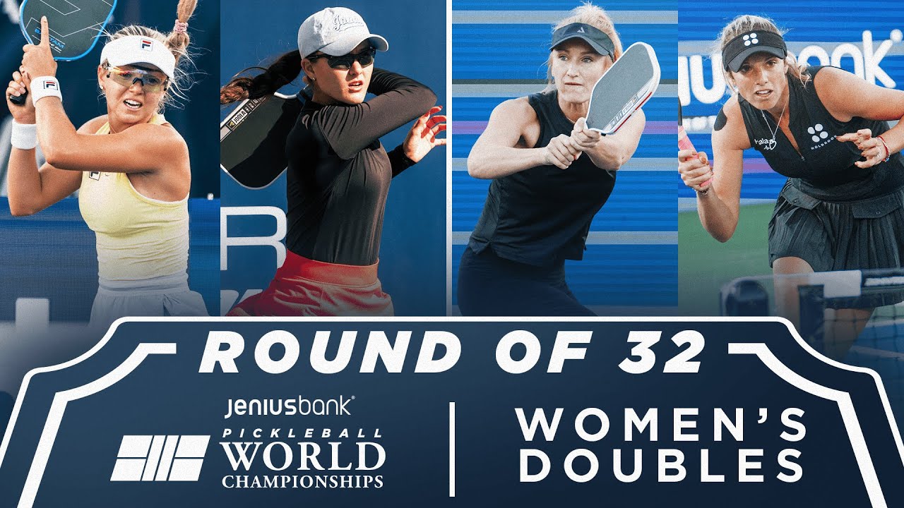 Waters/Bright v Radzikowska/Emmrich at the Jenius Bank Pickleball World ...