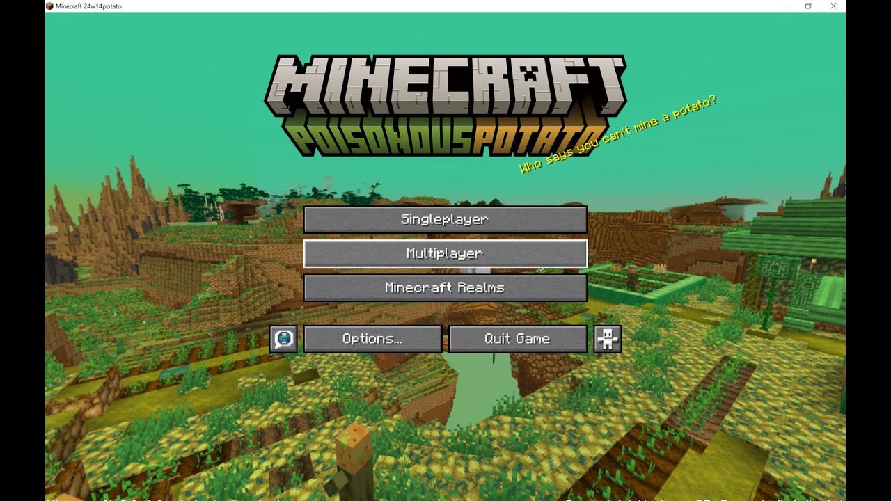 Exploring Minecraft's Poisonous Potato Update New Dimension & Boss ...