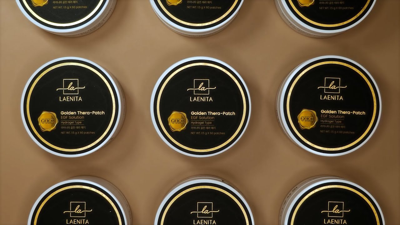 [CN] LAENiTA Golden Thera Patch 黄金EGF眼膜 - YouTube