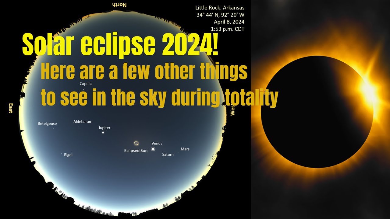 Stars, planets and more will be visible during the total solar eclipse ...