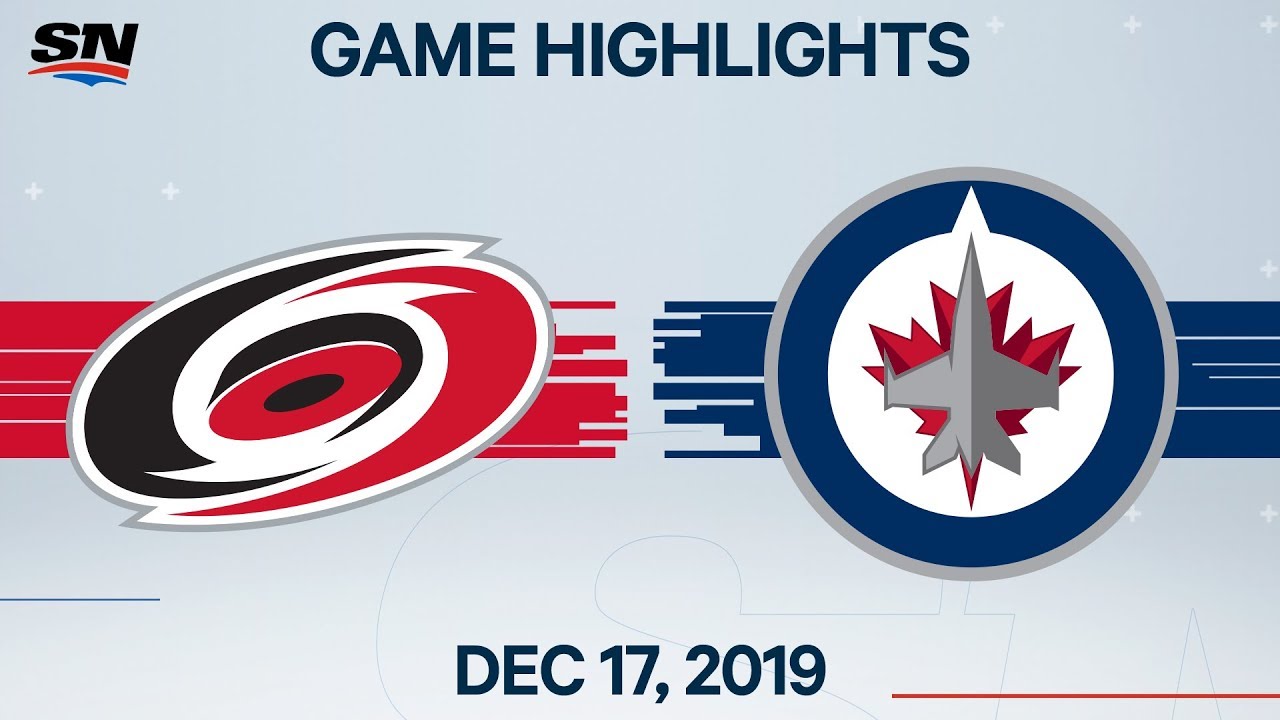 NHL Highlights | Hurricanes vs Jets – Dec. 17, 2019 - YouTube